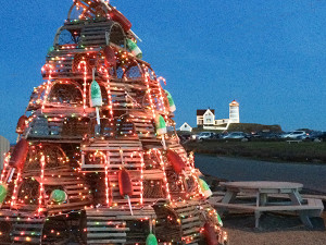Lobster Trap Holiday Trees on New England Seacoast | New England ...